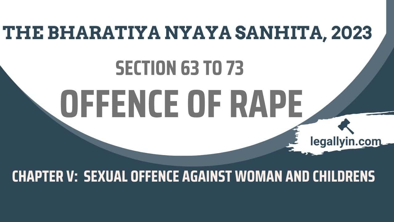 Offence Of Rape In BNS 2023