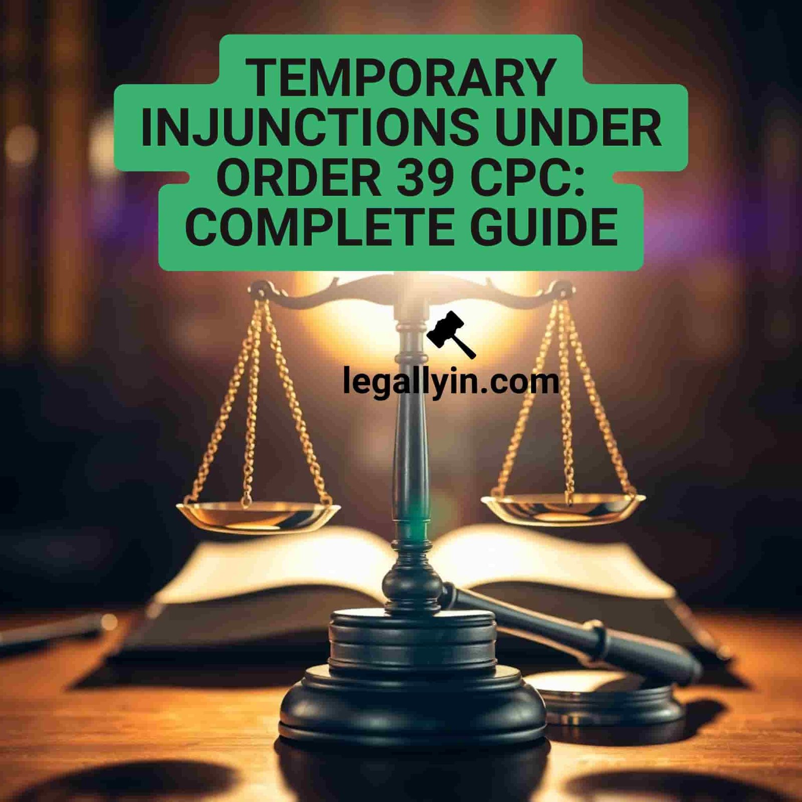 Temporary Injunctions under Order 39 CPC: Complete Guide
